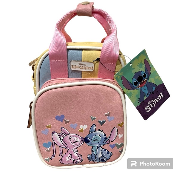 Disney | Bags | Disney Lilo Stitch Multicolored Stitch Angel Crossbody ...